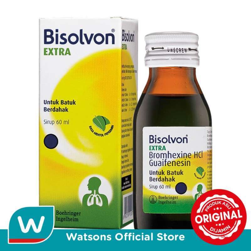 Jual Bisolvon Extra Obat Batuk [60 mL] di Seller WATSONS Official Store ...