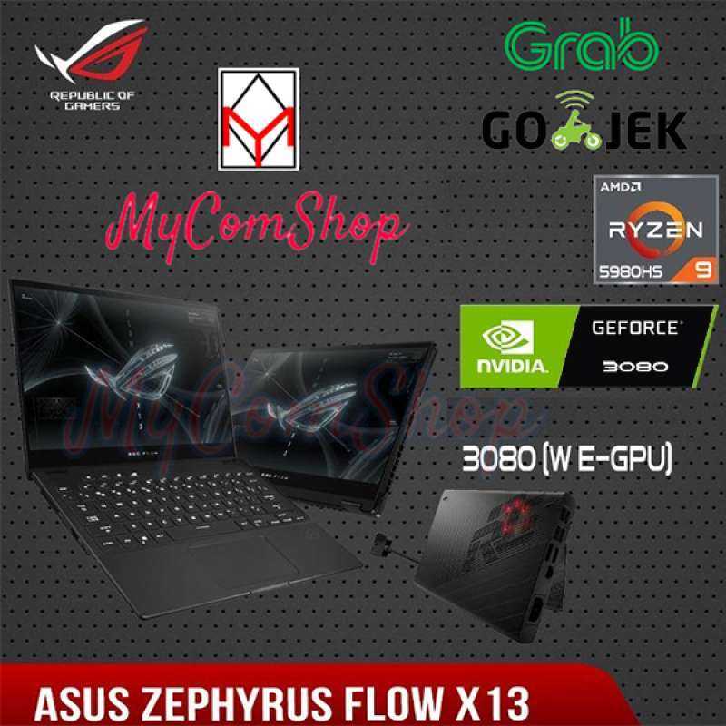 Jual ASUS ROG FLOW X13 GV301QH RYZEN 9-5980HS 32GB RAM 1TB GTX1650 ...
