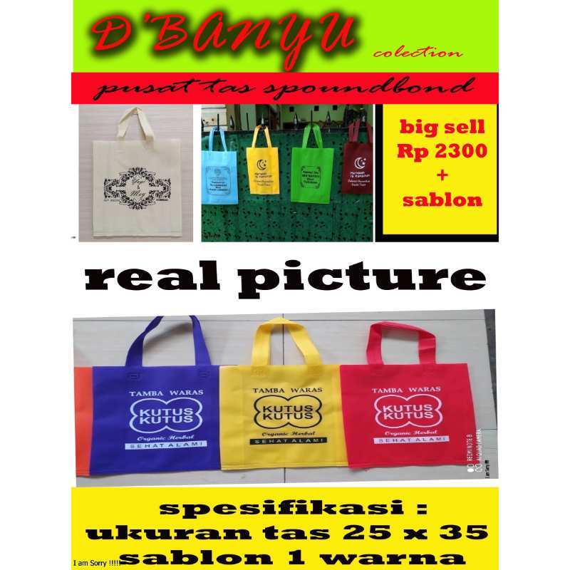Jual Tas Puring (spoundbon) / Tas Souvenir / Tas Belanja / Paperbag ...