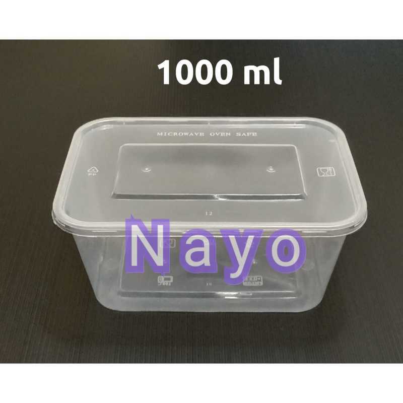 Promo Dm Thinwall Kotak Plastik [1000 Ml/ 25 Pcs] Diskon 20% Di Seller ...