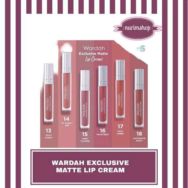 Promo Wardah Exclusive Matte Lip Cream Diskon 10% di Seller NURIM SHOP ...