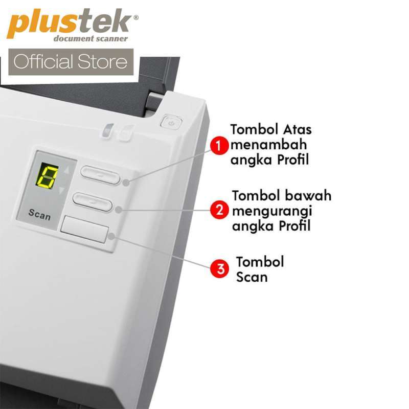 Jual Plustek Smartoffice Ps3180u Scanner - Putih Abu-abu [folio/f4/ 80 ...