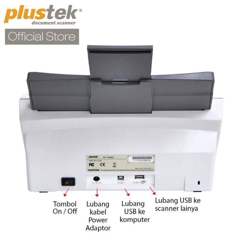 Jual Plustek Smartoffice Ps3180u Scanner - Putih Abu-abu [folio/f4/ 80 ...