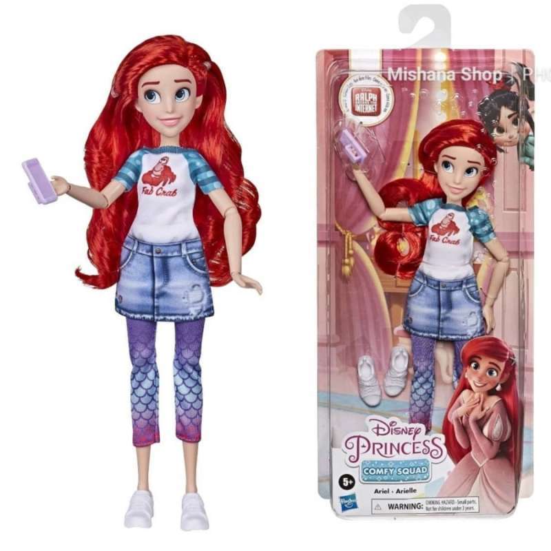 Jual Boneka Disney Princess Ariel Mermaid Comfy Squad HASBRO jointed ...