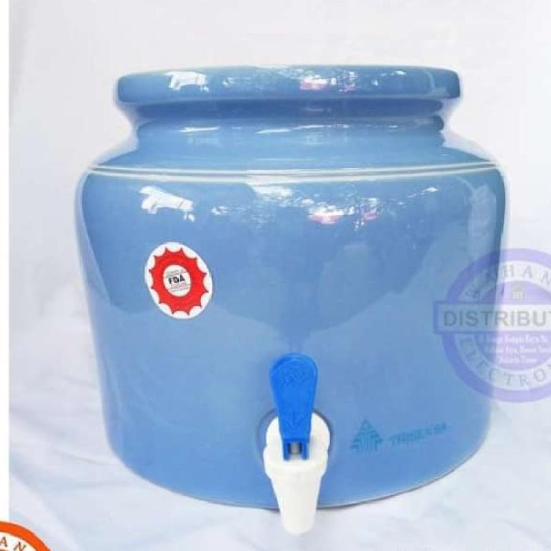 Jual Tempat Guci Galon Air Minum, Guci Galon, Guci Keramik Maroon (Kode ...