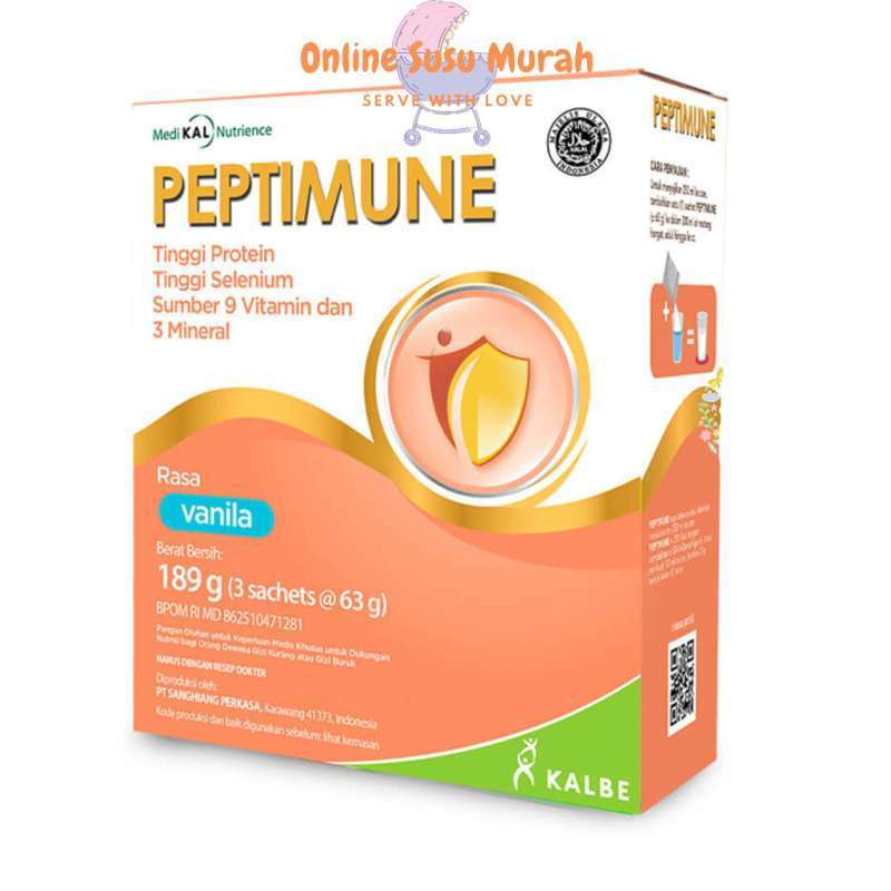 Promo Kalbe Peptimune Vanila Minuman Kesehatan [190 g] Diskon 18% di ...