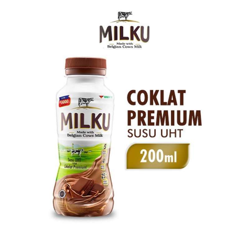 Jual Susu Milku Cokelat Premium Uht Botol Plastik Pet - 200 Ml (kemasan ...