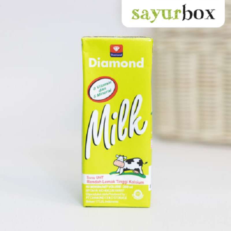 Jual Diamond Uht Milk Low Fat High Calcium 200 Ml Sayurbox - Jkt Di ...