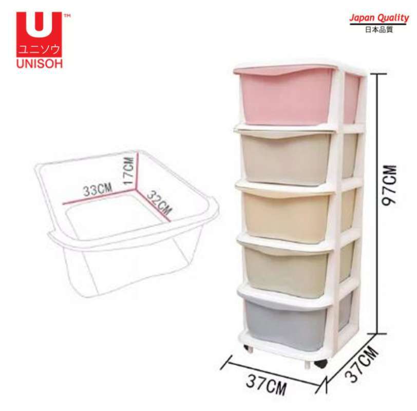 Jual Lemari Plastik 5 Susun Laci Serbaguna Drawer Storage Cabinet di ...
