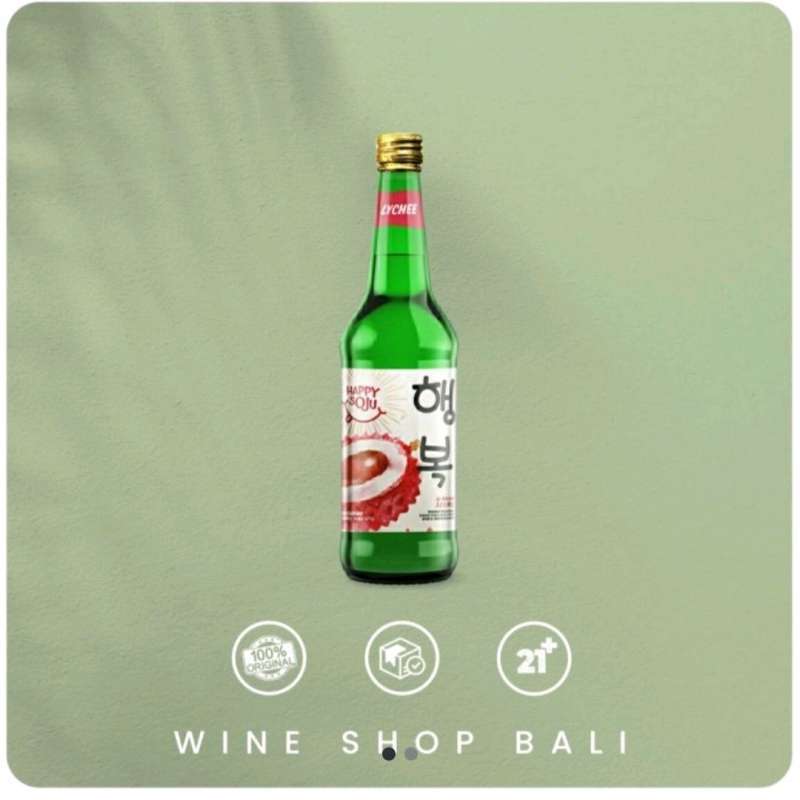 Jual Happy Soju Lychee 360 ML di Seller Wine Shop Bali - Sanur Kaja ...