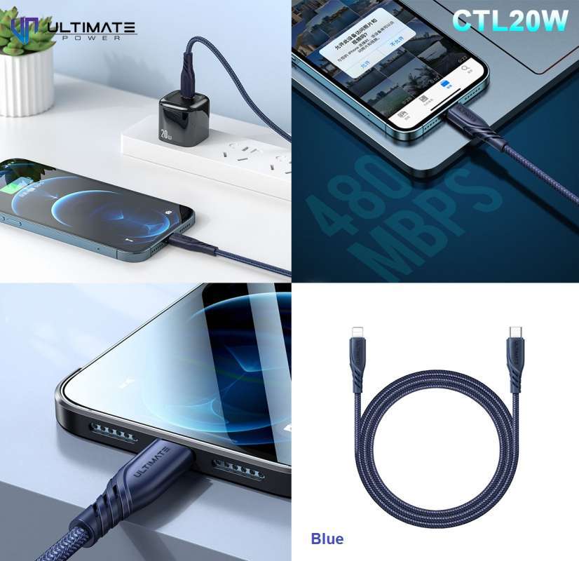 Promo Ultimate Cable PD Fast Charging 20W Type-C to Lightning Kabel ...