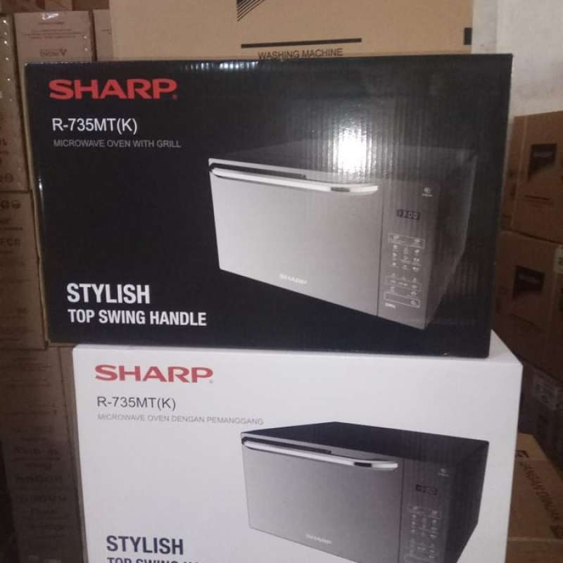 Jual Sharp Microwave 25 Liter R-735 Mt(k) Black And Silver Di Seller ...