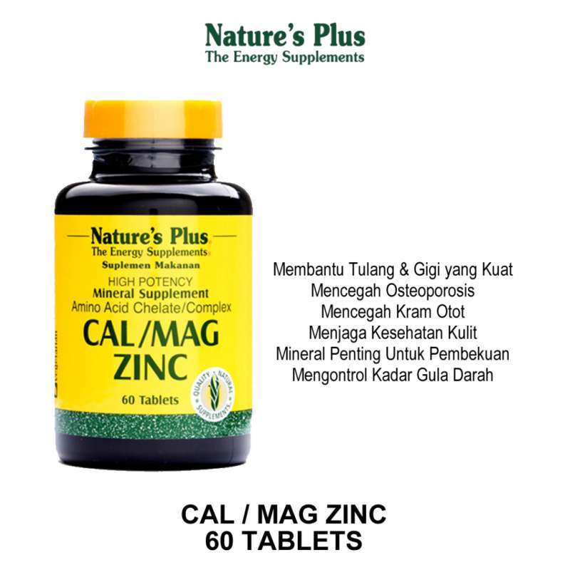 Jual NATURE'S NATURES NATURE PLUS CAL MAG ZINC KALSIUM TULANG 60 ...