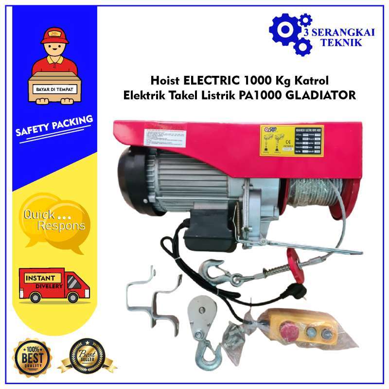 Jual Hoist ELECTRIC 1000 Kg Katrol Elektrik Takel Listrik PA1000 ...