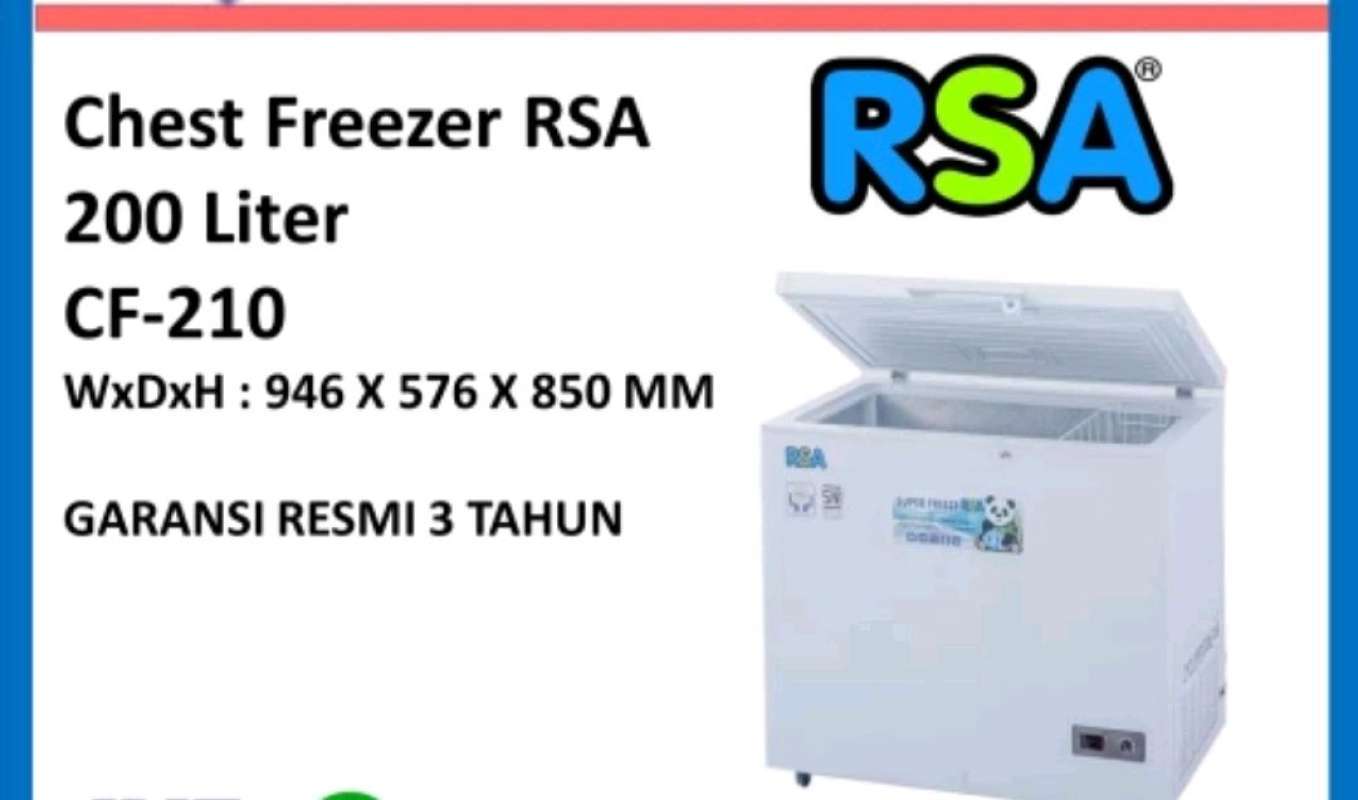 Promo RSA CF210 Chest Freezer Diskon 12% di Seller Indo Plaza - Indo ...