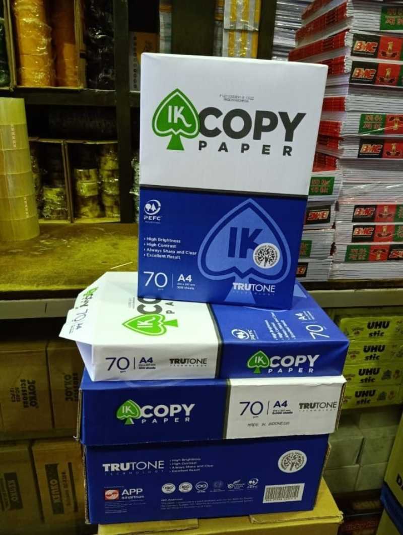 Jual KERTAS A4 70 GR IKA PAPER ( 1 DUS = 5 RIM ) di Seller WIKI ...