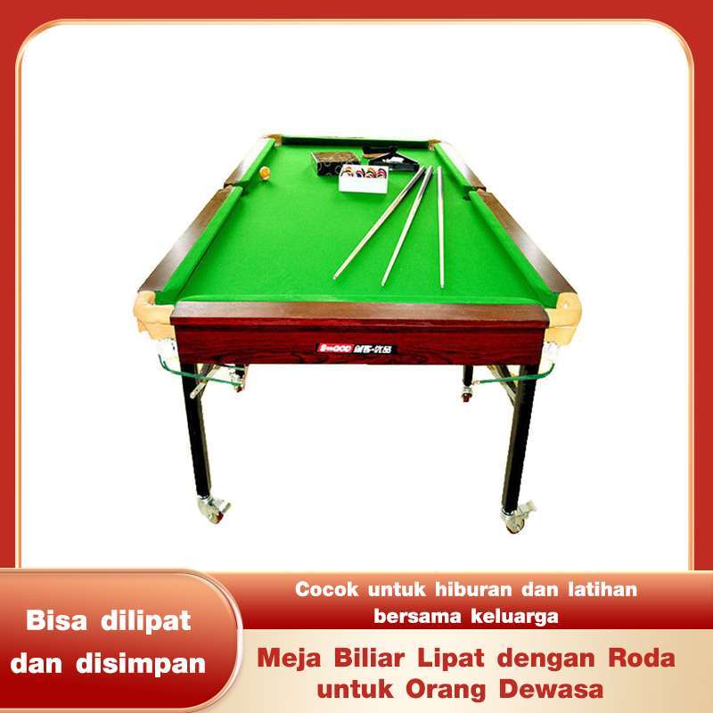 Jual Meja Biliar Standard Meja Biliar Lipat Dengan Roda Untuk Orang ...