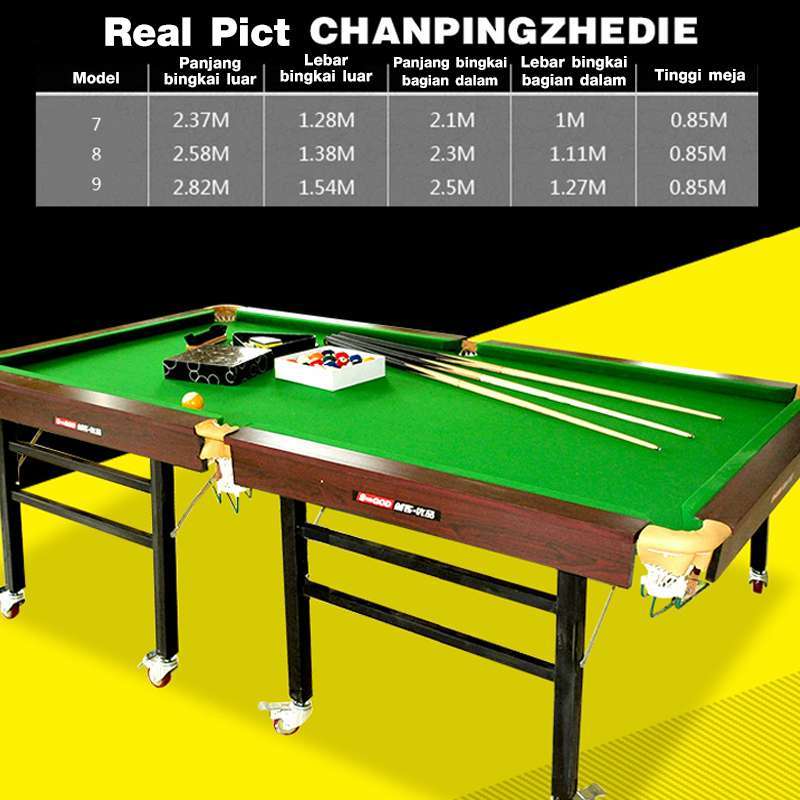Jual Meja Biliar Standard Meja Biliar Lipat Dengan Roda Untuk Orang ...