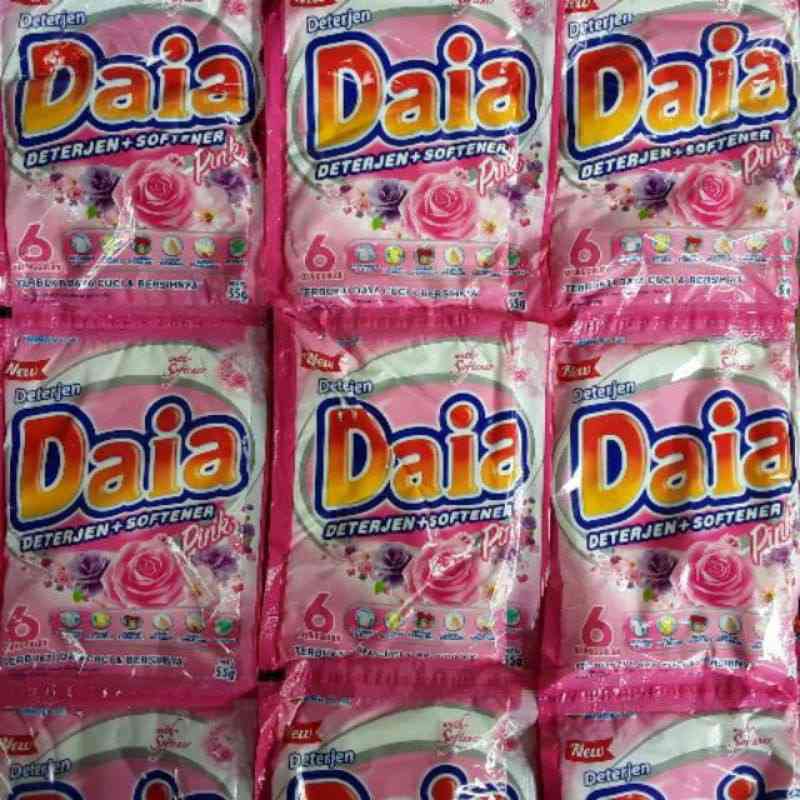 Jual Daia Detergen Bubuk Daia Softener 55gr (6 sachet) di Seller ...