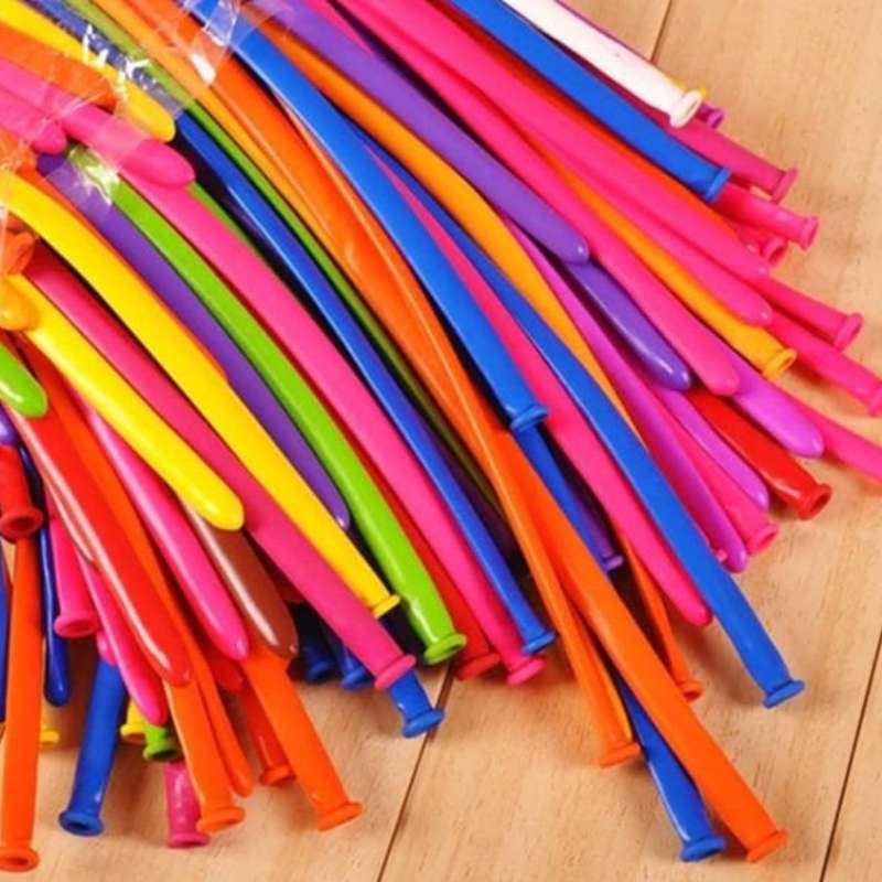 Jual Balon latex twist balon - balon panjang - balon cacing 10 pcs di ...