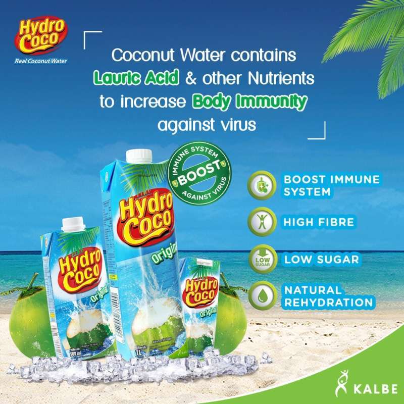 Jual Hydro Coco Original 330 Ml Air Kelapa Hydrococo Isi 6 Pcs Di ...