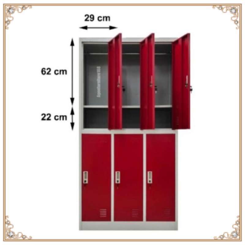 Jual LOCKER SAPPORO 6 PINTU FULL PLAT BESI IMPORT di Seller KrajanMas ...