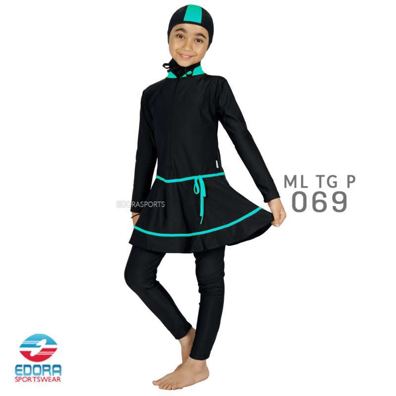 Promo Baju Renang Anak SD Perempuan 6-11 Tahun Model Baru Polos ...