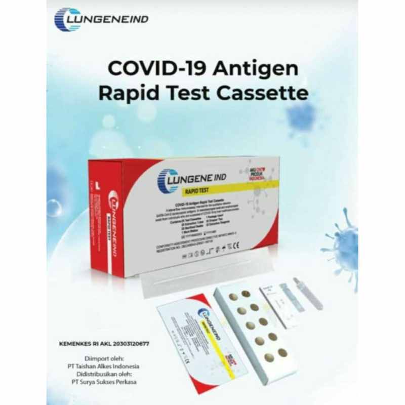 Jual Alat Rapid Test Swab Antigen Lungene Indonesia Ijin Kemenkes RI ...