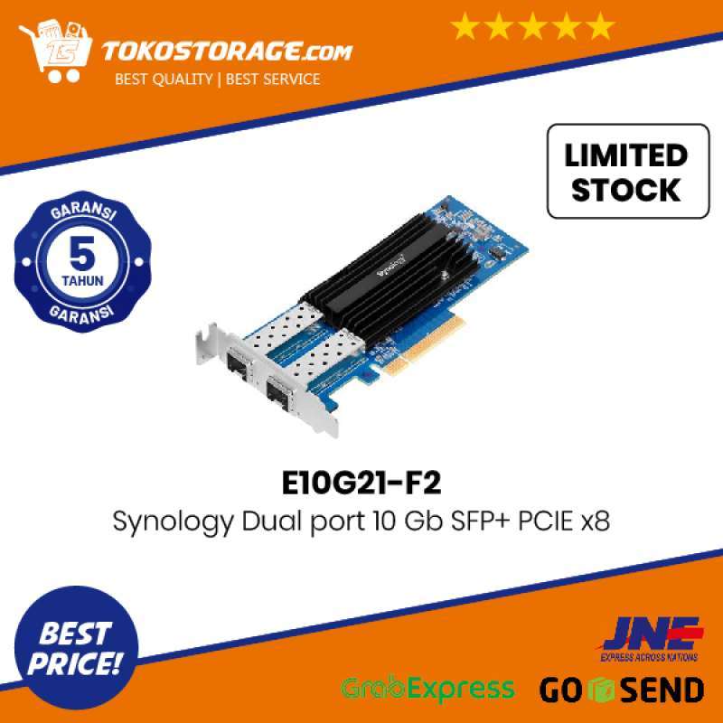 Jual Synology 10Gb Ethernet Adapter 2 SFP+ Ports (E10G21-F2) di Seller ...