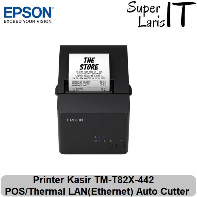 Jual Epson TM-T82X-442 POS/Thermal Lan (Ethernet) Auto Cutter Printer ...