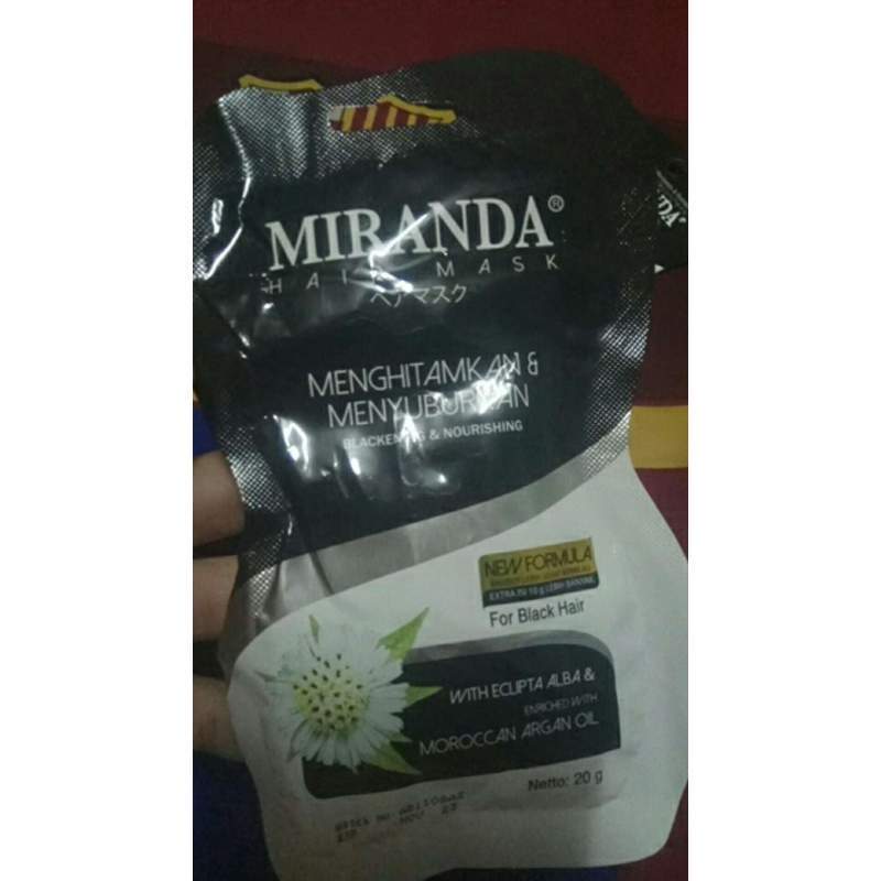Jual Miranda Hair Mask (Masker Rambut) Sachet Eclipta Alba 20gr di ...
