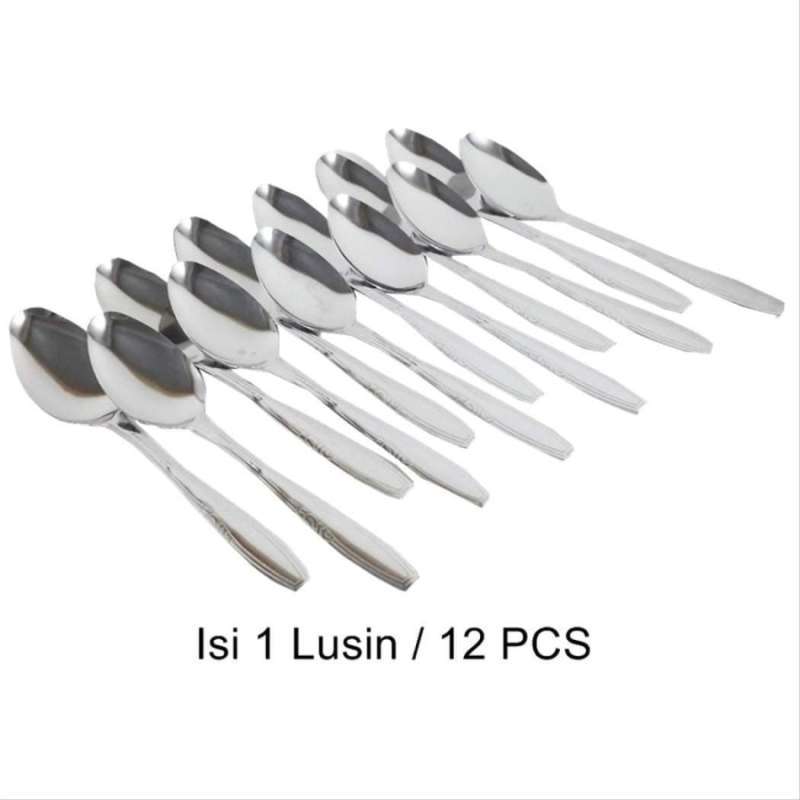 Promo Sendok Makan stainless Tebal isi 1 lusin (12 pcs) Diskon 20% di ...