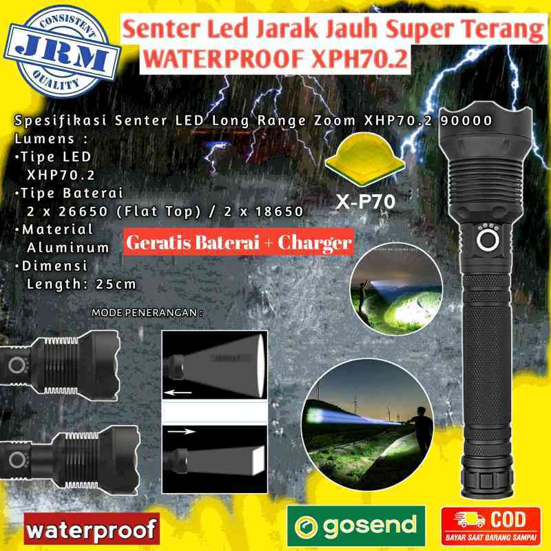 Jual Senter Led P70 Super Terang Jarak Jauh Zoom 90000 Lm di Seller JRMART ID - Johar Baru, Kota ...