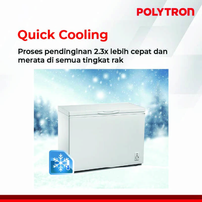 Promo POLYTRON Chest Freezer 300L PCF 317-1 Diskon 3% di Seller ...