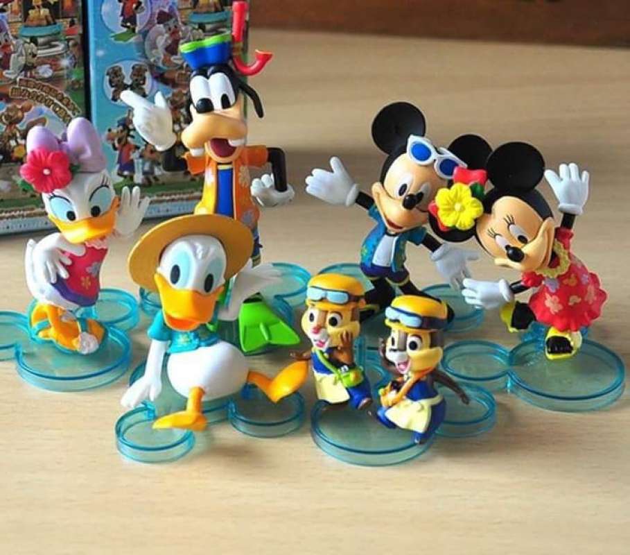 Jual Mainan Boneka Figure Disney Mickey Mouse Minnie Mouse Donald Desy ...