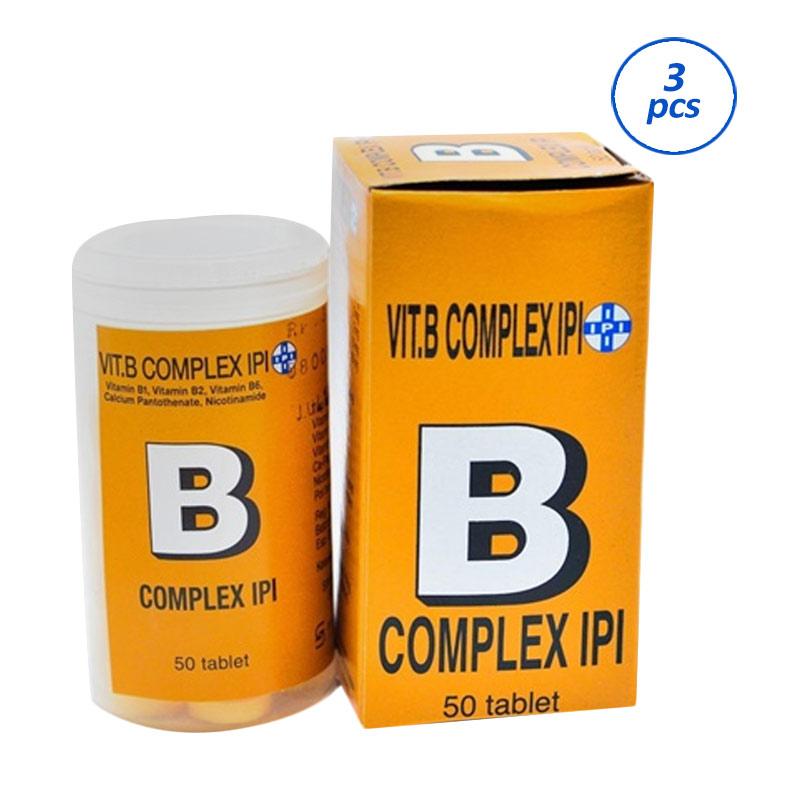 Jual Ipi Vitamin B Complex Mutivitamin [50 Tablet/ 3 Tube] di Seller ...