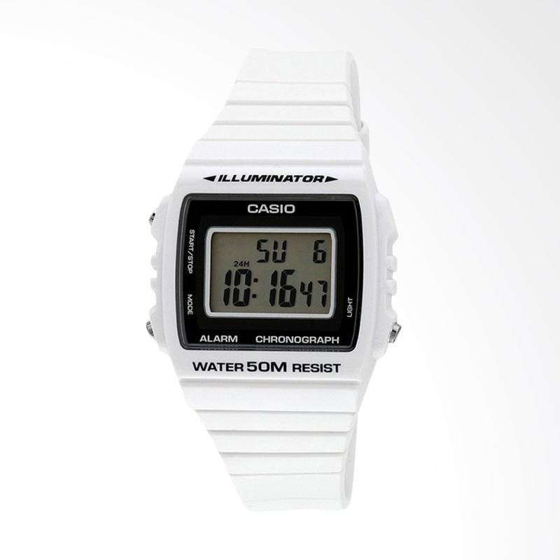 Promo CASIO W-215H-7AVDF Illuminator Digital Chronograph Resin Jam ...