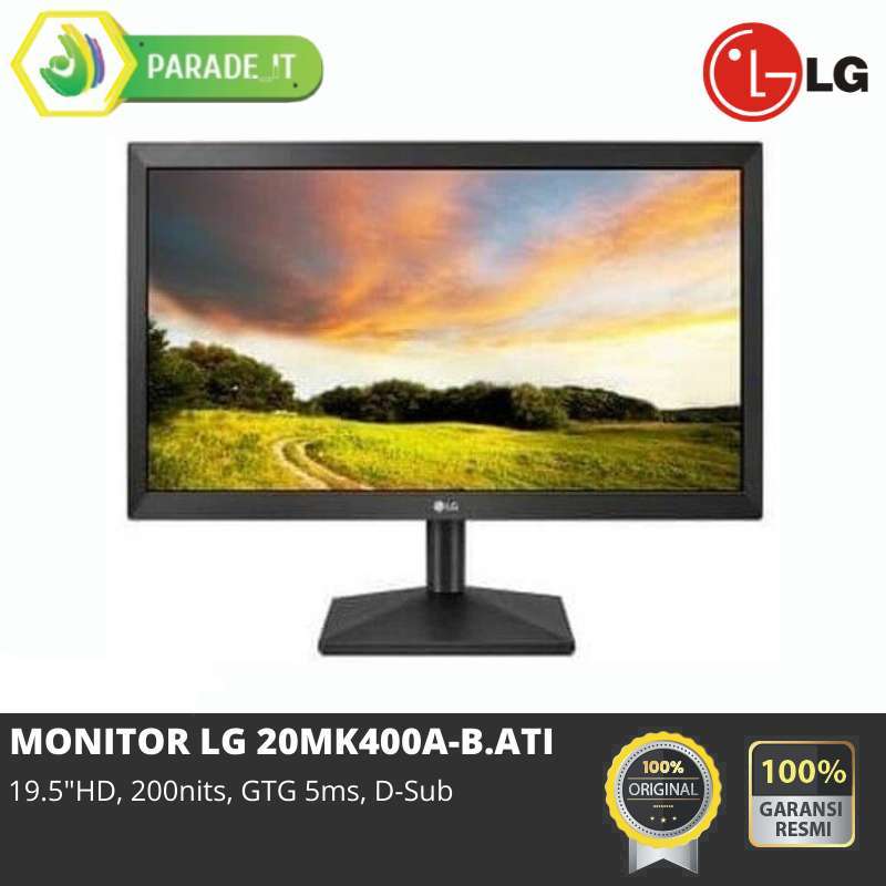 Jual Monitor Lg 20mk400a-b.ati (lg 19.5hd, 200nits, Gtg 5ms, D-sub) Di ...
