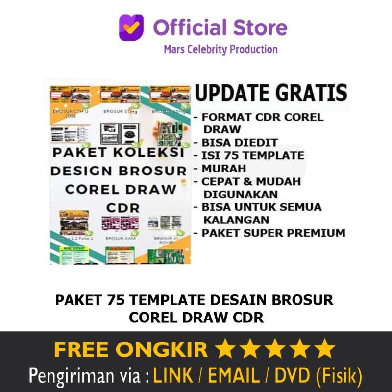 Jual Bundle 75 Template Desain Brosur Design Format CDR Corel di Seller ...