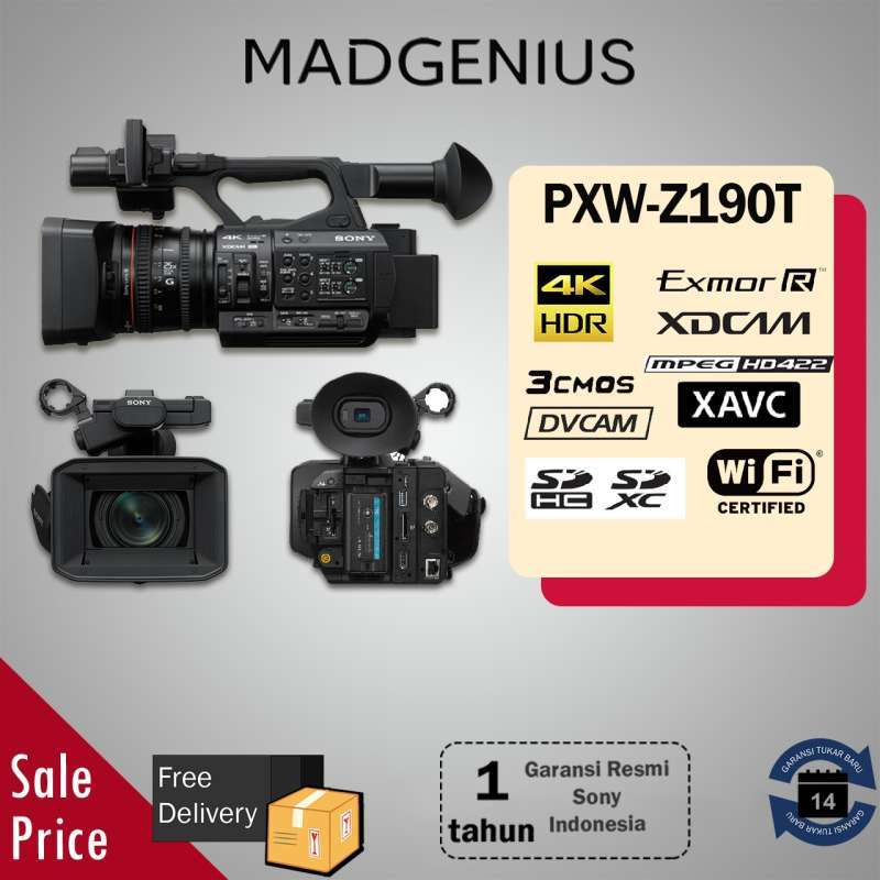Promo SONY PXW-Z190T 4K Handheld Camcorder / PXWZ190T 4K 50p/60p ...