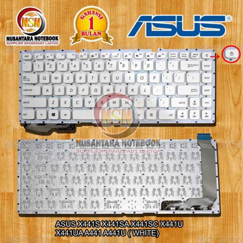 Promo Keyboard Asus X441 For Laptop Series X441S X441U A441 X44S White ...