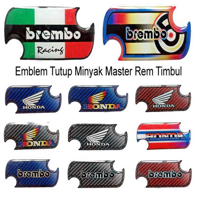 Promo Emblem Timbul 3D Logo Tutup Minyak Master Honda Beat Vario Supra ...