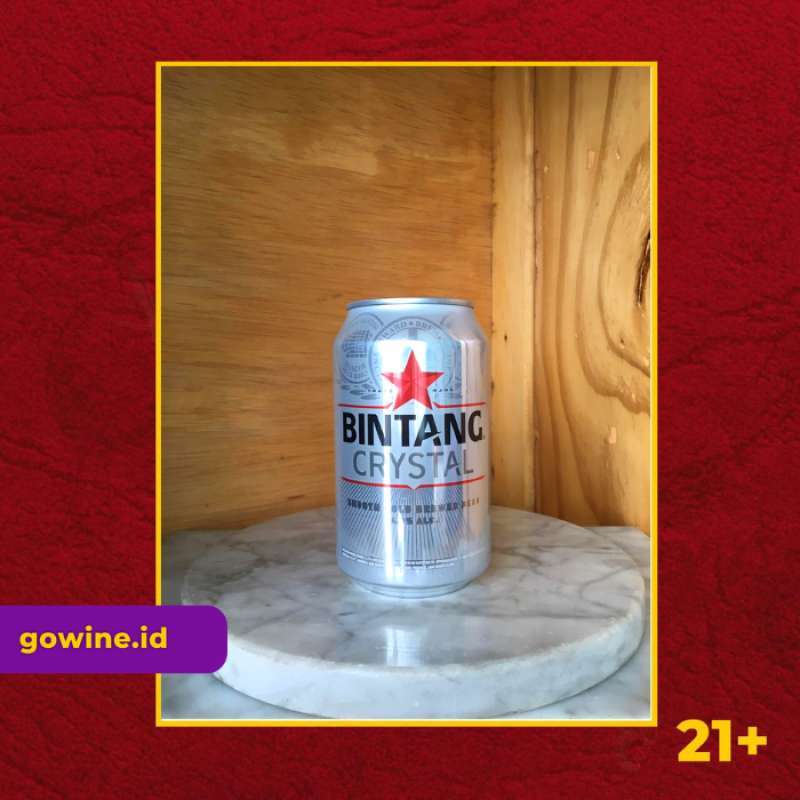 Jual Bintang Crystal Can 320ml - Bintang Crystal Beer (6 Botol) di ...