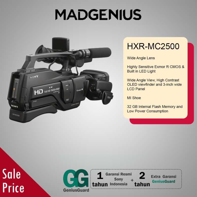 Jual Sony Original Hxr-mc2500 / Hxrmc2500 Camcorder Exmor R Cmos Sensor ...