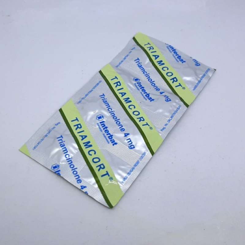 Jual Original Triamcort 4mg - Triamkort 4 mg PerTablet Satuan di Seller ...