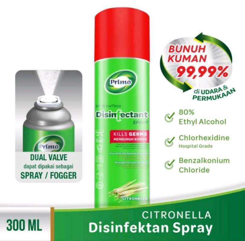 Promo PRIMO Citronella 300ml / 300 ml - Disinfectant Spray Aerosol ...
