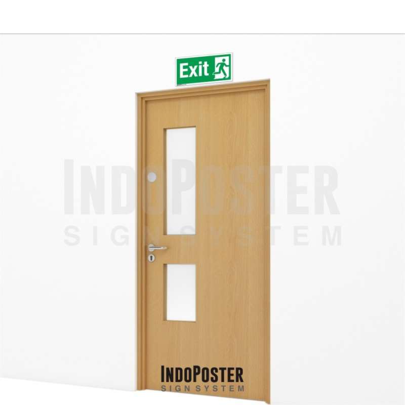 Jual Stiker Label K3 Safety Sign Tanda Pintu EXIT di Seller INDOPOSTER ...