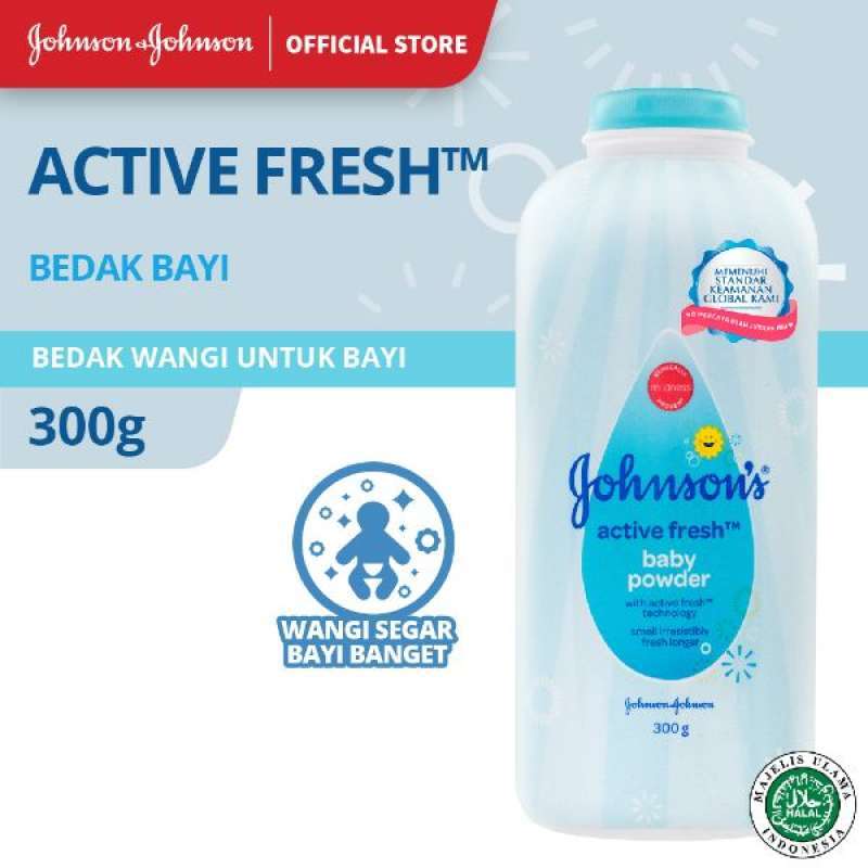 Promo Johnson's Baby Powder Active Fresh 300gr Diskon 5% di Seller Halo ...