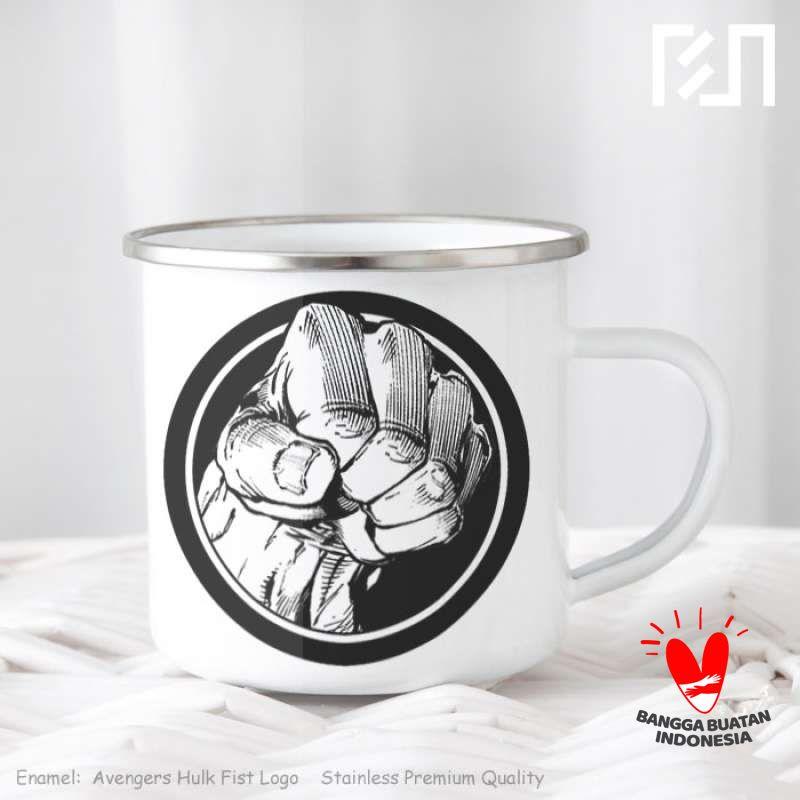 Promo Gelas Kaleng Jadul Design Avengers Hulk Fist Logo Diskon 8% di ...