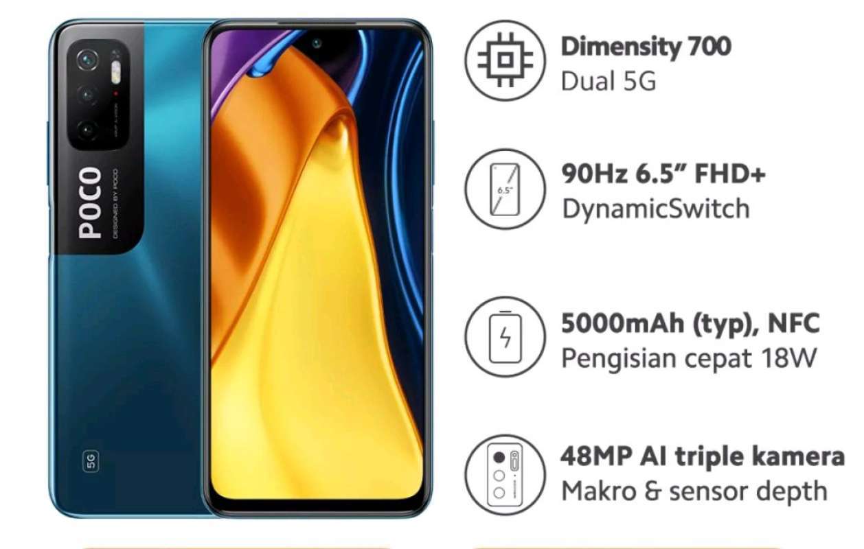 Jual XIAOMI POCO M3 PRO 5G SMARTPHONE 6/128 GB di Seller LUCKY ASA ...